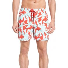China Dolphins red printed for men swim pants supplier