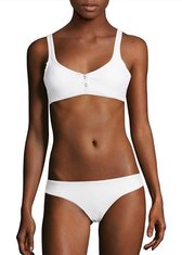 China New style white color  two piece bikini for ladies supplier