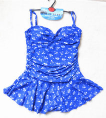 China 2018  fashion blue  printing  dresskini  for women supplier