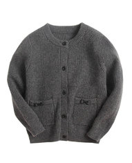 China Childern keep wram round collar silver long sleeve  sweater supplier