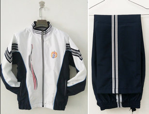 China 6-16year students school uniform white jacket supplier