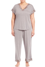 China 40-50old women Summer shads short sleeve and short pants  sleepwear  Fat women  nightgown supplier