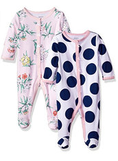 China Newborn  Dot printed  Roun- NeckBaby Rompers  Set Foot Secti supplier