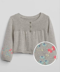 China Baby gris Fashion Winter Keep  Warm Embroidered Sweater supplier