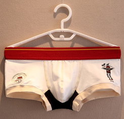 China Men's Fashion  White  Boxer  Cotton Underwear supplier