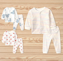 China 0-24month newborm cotton long sleeve pajamas supplier