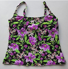 China Fahion Flower  Printing  Swimsuit Top For Young women supplier