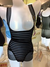 China Sexy  vest style stripe bodysuit clothes for women supplier