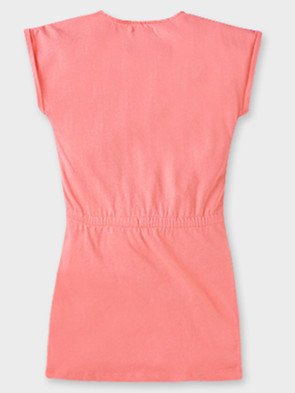 Gir'ls dress girls summer wear cotton children's dress with short sleeves supplier