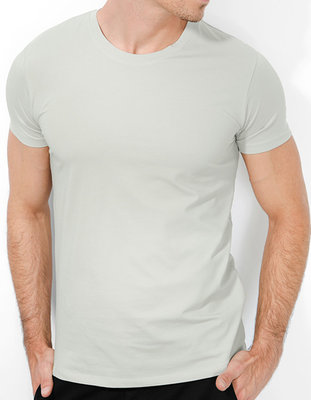 Pure color T-shirt The summer men round collar short sleeve supplier