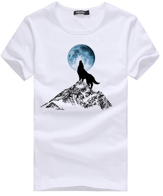 Summer short-sleeved t-shirts men cotton half sleeve T-shirt supplier
