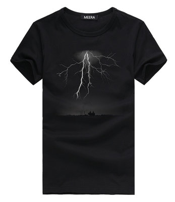 Summer short-sleeved t-shirts men cotton half sleeve T-shirt supplier