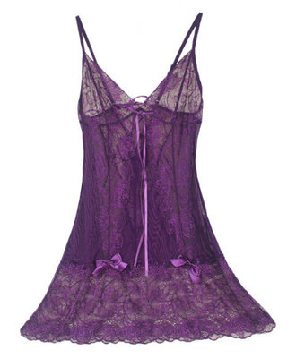 Hollow out sexy nightgown Perspective of bud silk skirt with shoulder-straps appeal spring supplier