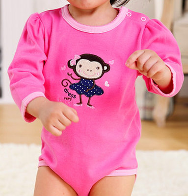 The baby cotton long sleeve spring and autumn neonatal climb clothes baby romper suit supplier