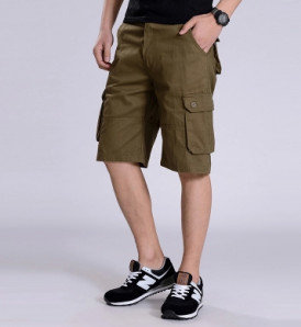 Loose outdoor sports men shorts and straight trousers multi-pocket trousers supplier