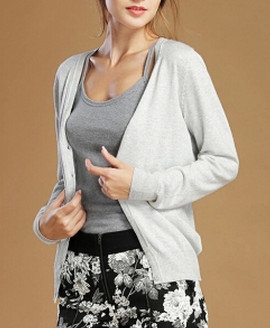 Knit female cardigan long sleeve in the spring and autumn v-neck supplier