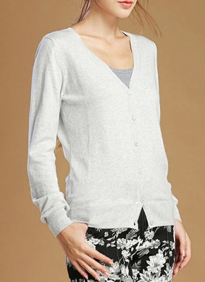 Knit female cardigan long sleeve in the spring and autumn v-neck supplier