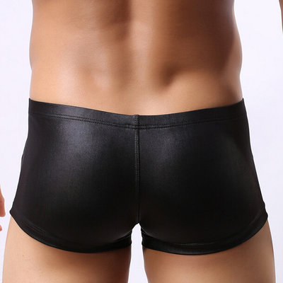 Men's leather paint imitation leather toning sexy underwear low waist supplier