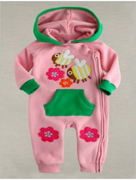 Higt quality Baby climb clothes Romper 100% cotton  Baby warm clothing in winter supplier