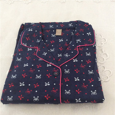 Female cotton pajamas leisurewear suit homewear for girl women supplier