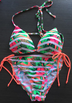 2016 Fashion bikini  bikini sexy swimsuit Steel bracket together hot spring bathing print supplier