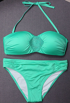 Pure color fashion sexy black bikini, bubble hot spring bathing suit the ABCD cup supplier