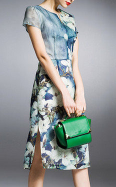 The new fashion dress print dress evening dress for girl women supplier