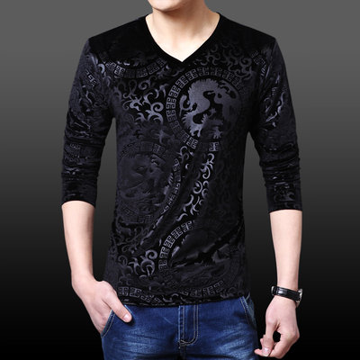 Men's v-neck T-shirt men shirt sale for USA and Europe supplier
