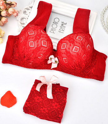 Missy vest bra bridfs set, Ladys sexy underwear,grils red bra set, bridal lace bra, supplier