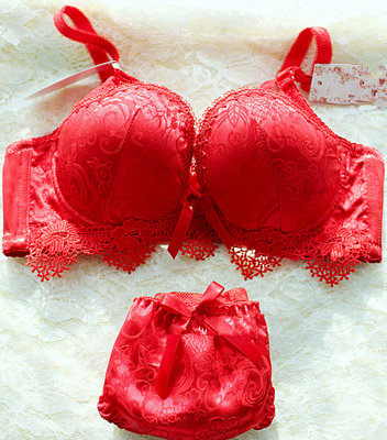 Missy vest bra bridfs set, Ladys sexy underwear,grils red bra set, bridal lace bra, supplier