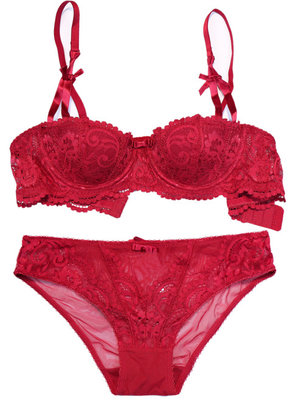 Missy vest bra bridfs set, Ladys sexy underwear,grils red bra set, bridal lace bra, supplier