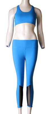 blue yoga clothes running sports bra active wear quality womens sports clothing fall 2016 supplier
