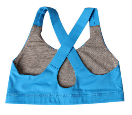 blue yoga clothes running sports bra active wear quality womens sports clothing fall 2016 supplier