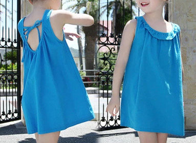2016 kids boutique clothing children's casual dress clothes childern girl dress supplier
