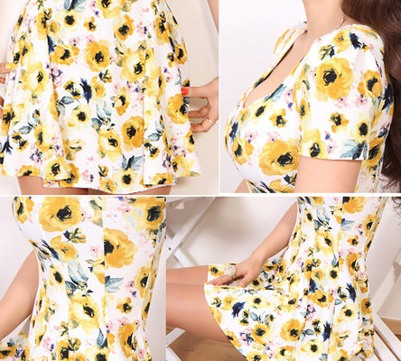 Garment factory wholesale supplier Women casual wear sexy dress apparel ladies fashion supplier