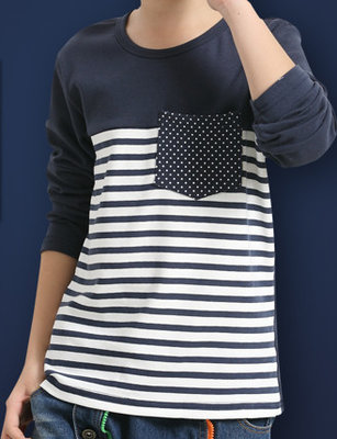Hiht quality stripe T-shirt cotton polo T-shirt children's wear garment cheap price supplier