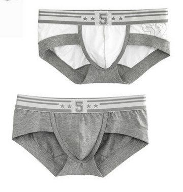 Two piece packaging men's underwear U convex pouch briefs fashion printing wen boxer supplier