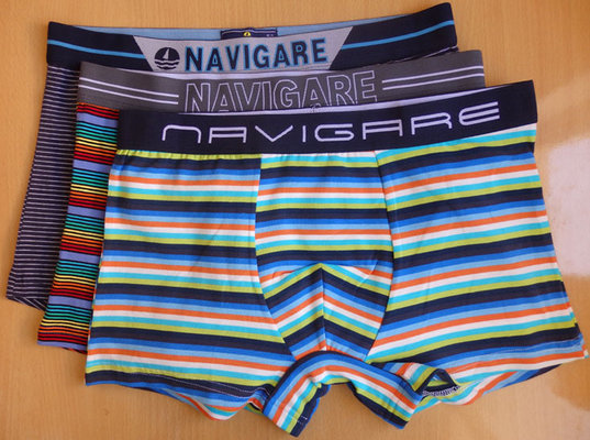 U convex cotton underwear men's boxer, striped men's underwear, underwear of yarn-dyed, supplier