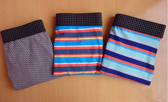 U convex cotton underwear men's boxer, striped men's underwear, underwear of yarn-dyed, supplier