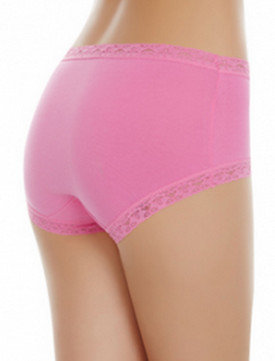Sexy lace pure cotton high waist pants briefs for women's underwear supplier