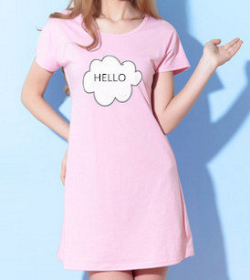 Pink Pajamas skirt women's sleepwear girl sleepwear high quality supplier