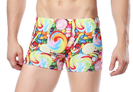Popular 3D swim trunks men swimwear supplier