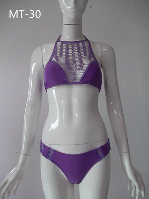 Hand woven hollow out sexy bikini for young women supplier