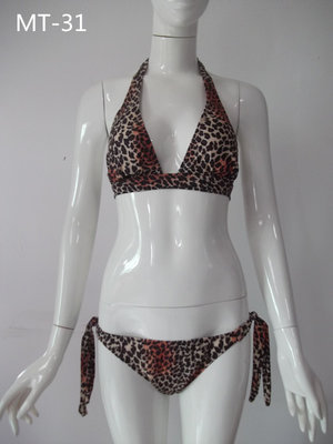 Animal motifs Leopard grain Headband with lower sexy bikini for women supplier