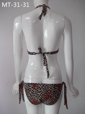 Animal motifs Leopard grain Headband with lower sexy bikini for women supplier