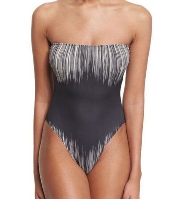Beautiful printing swimsuit for women new temptation Strapless swimsuit supplier