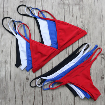 Sexy triangle bikini for young women supplier