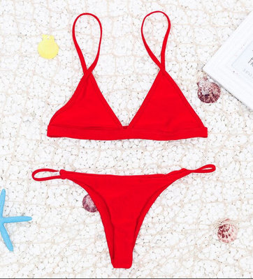 Sexy triangle bikini for young women supplier