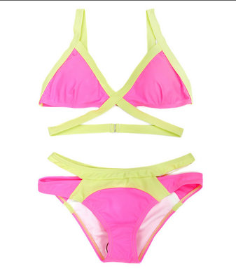 Hot sale Pink Color Two-piece Sexy  Bikini low-waistline Bikini supplier