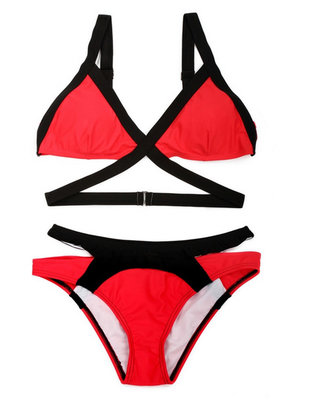 Hot sale Pink Color Two-piece Sexy  Bikini low-waistline Bikini supplier